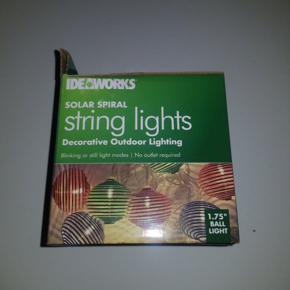 Ideaworks | Accents | Solar Spiral String Lights | Poshmark